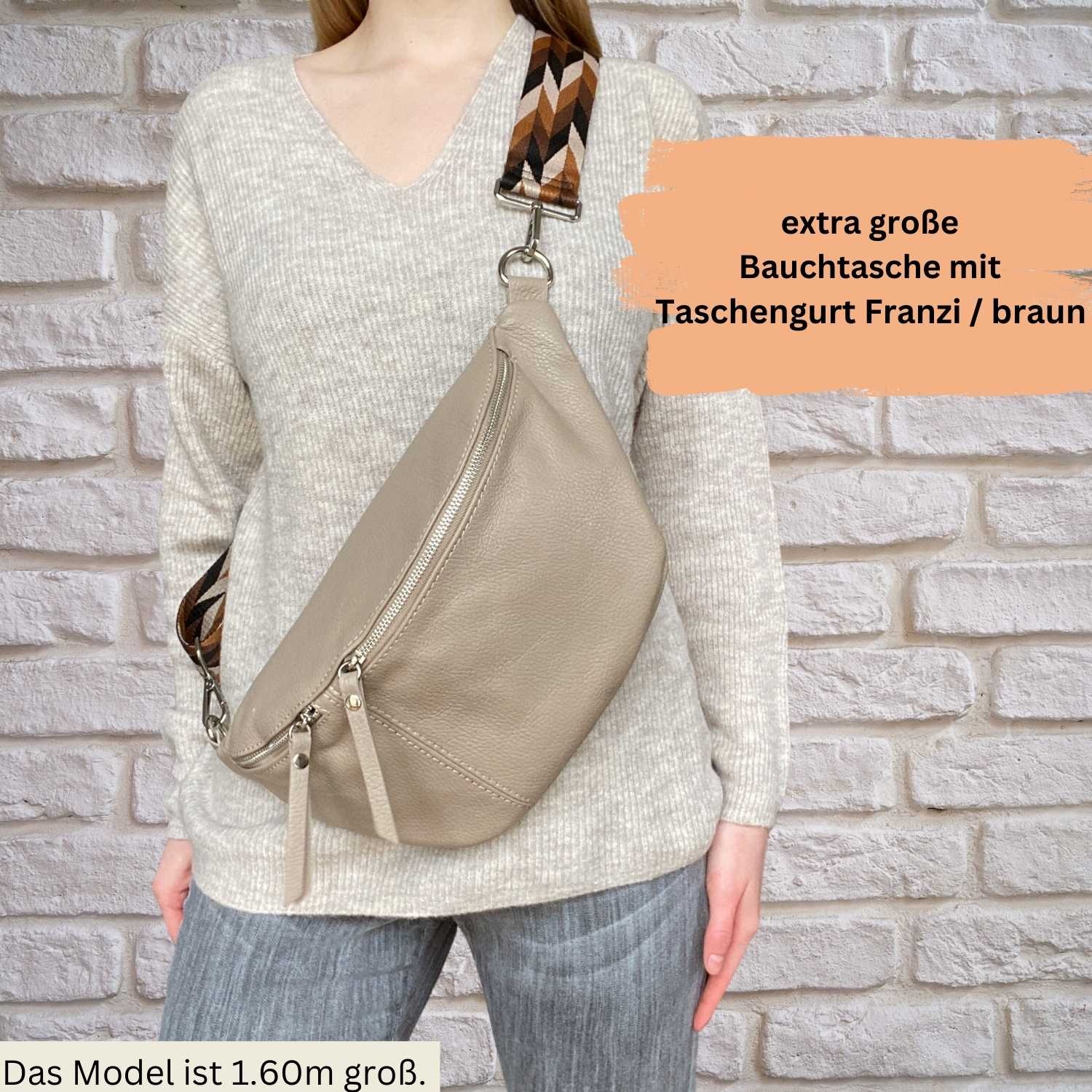 Bauchtasche Damen - Taupe – MAONI